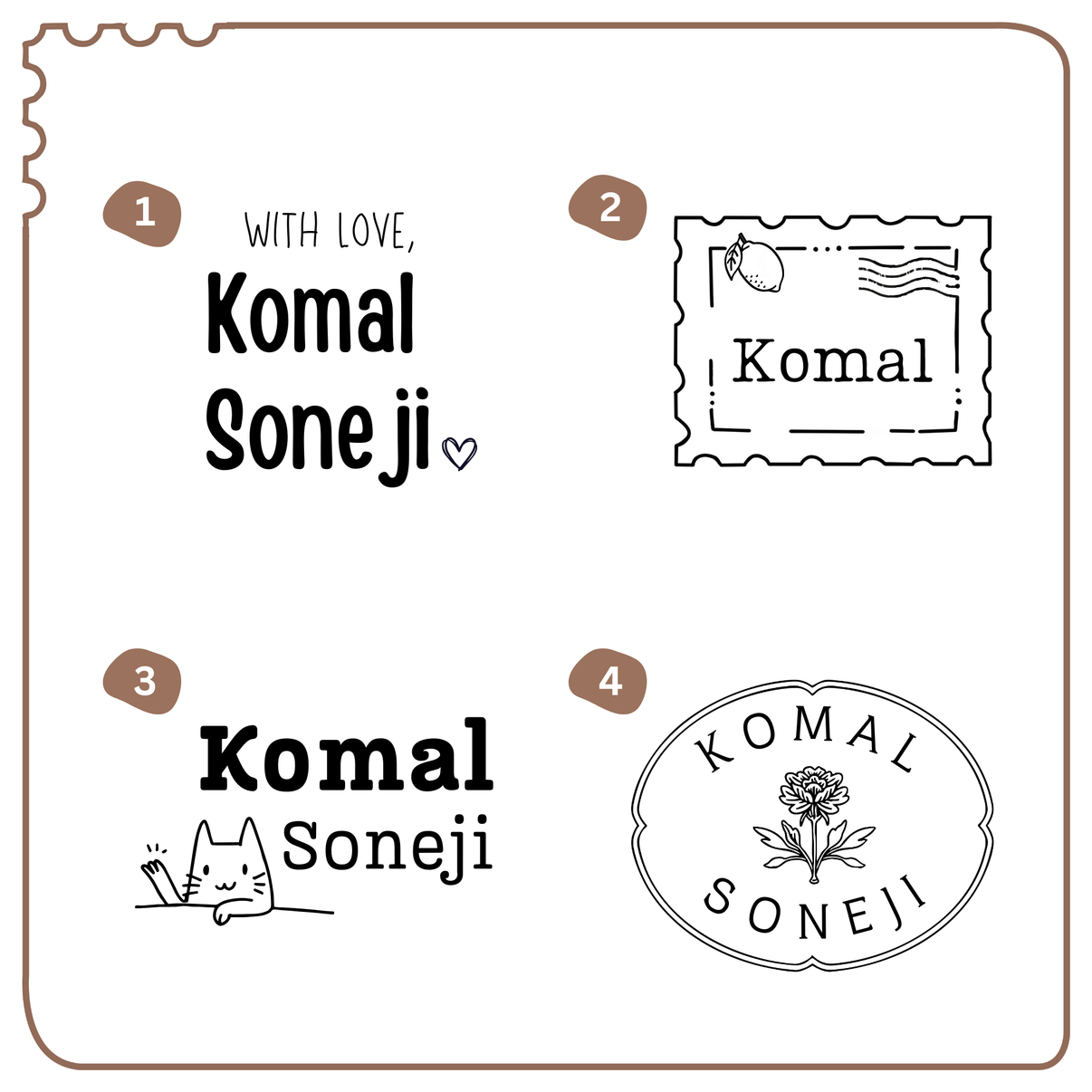 Custom Name Stamps – Ko Necessity